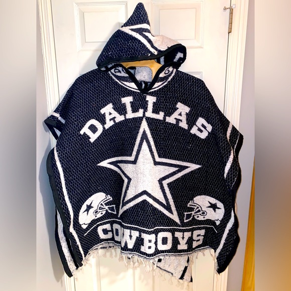 Handmade | Jackets & Coats | Dallas Cowboys Custom Made Poncho With ...